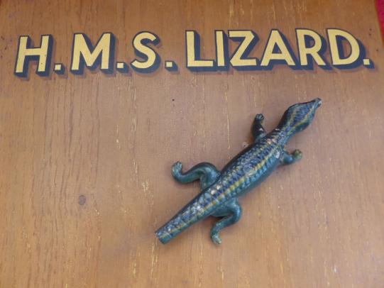 BOAS Militaria | UNIQUE WW2 ROYAL NAVY - HMS LIZARD - LARGE SHIELD FROM ...