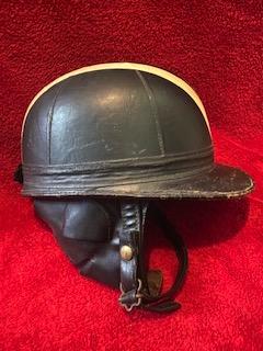 BOAS Militaria | Vintage Black Corker Motorbike Crash Helmet by Everoak ...