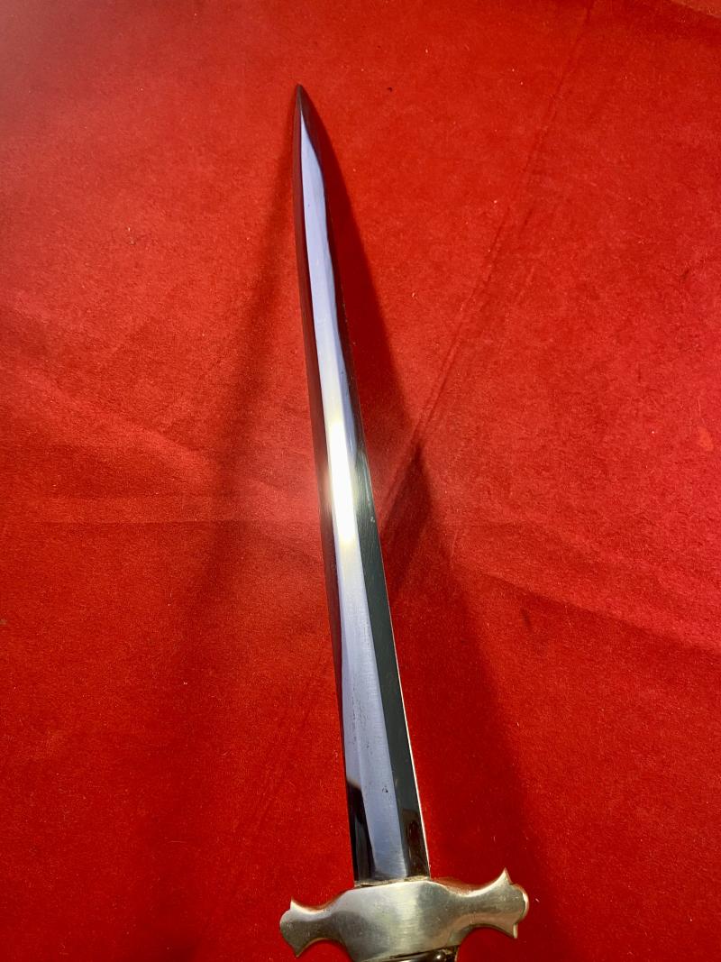 BOAS Militaria | Unusual Post WW2 German Dagger with Leather Scabbard ...