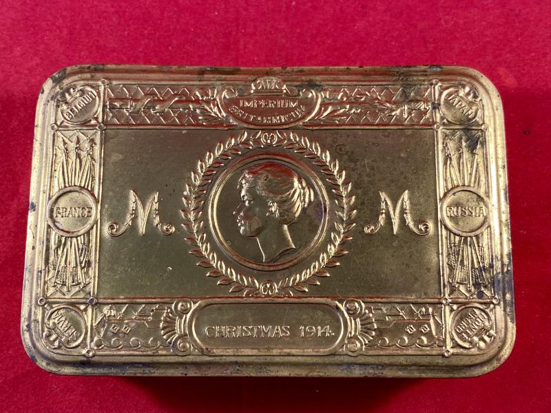 BOAS Militaria | Genuine WW1 1914 Princess Mary Christmas Tin with Xmas ...