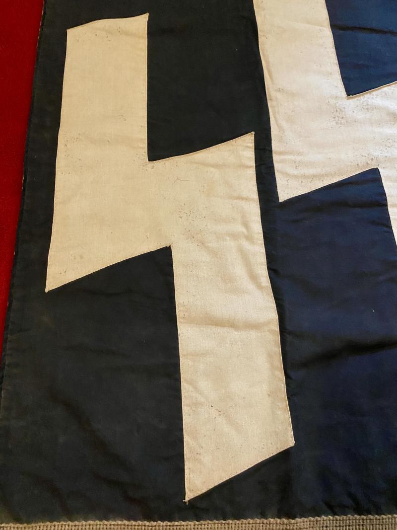 BOAS Militaria | Scarce Single Sided SS Banner - 32” x 20” - by Kurt ...