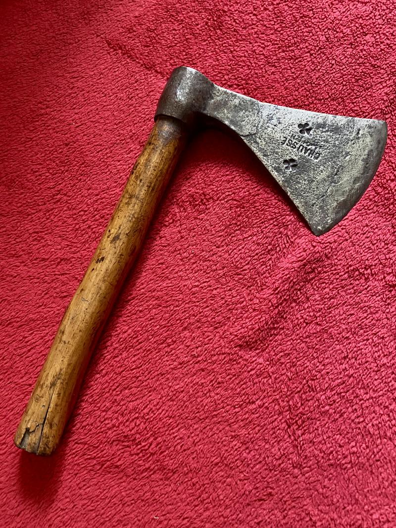 BOAS Militaria | Rare Antique French Hand Axe with Rustic Handle ...