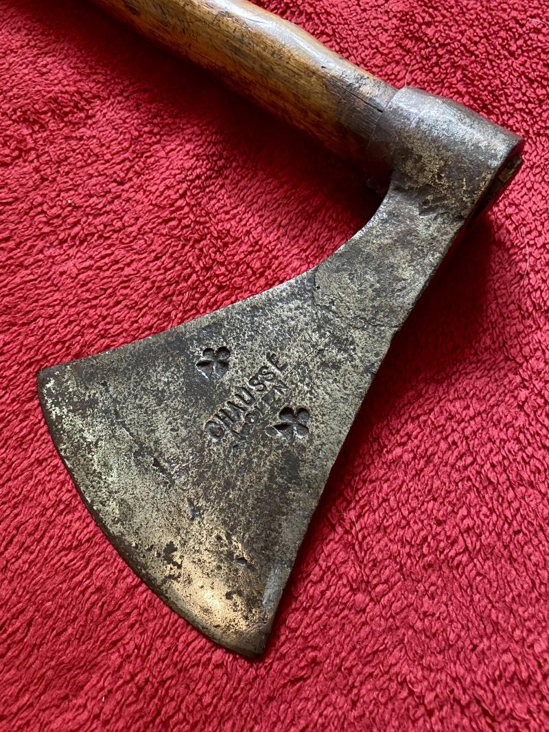 BOAS Militaria | Rare Antique French Hand Axe with Rustic Handle ...