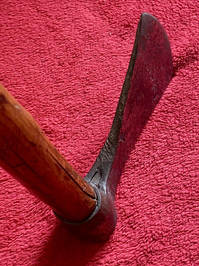 BOAS Militaria | Rare Antique French Hand Axe with Rustic Handle ...