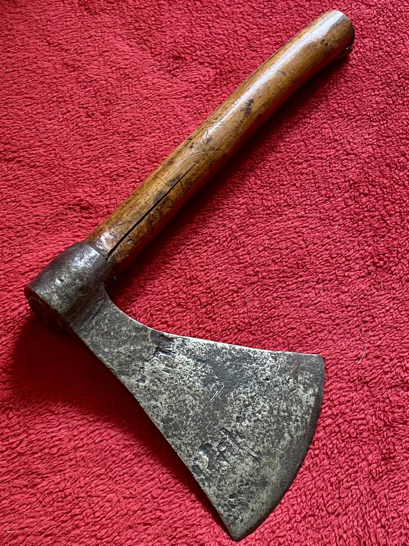BOAS Militaria | Rare Antique French Hand Axe with Rustic Handle ...