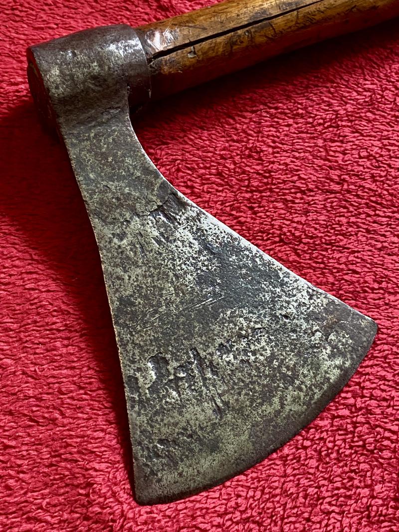 BOAS Militaria | Rare Antique French Hand Axe with Rustic Handle ...