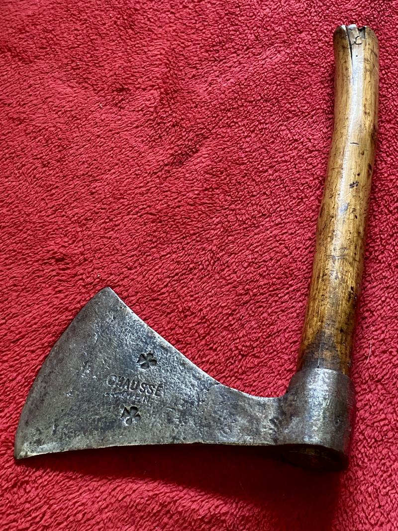 BOAS Militaria | Rare Antique French Hand Axe with Rustic Handle ...