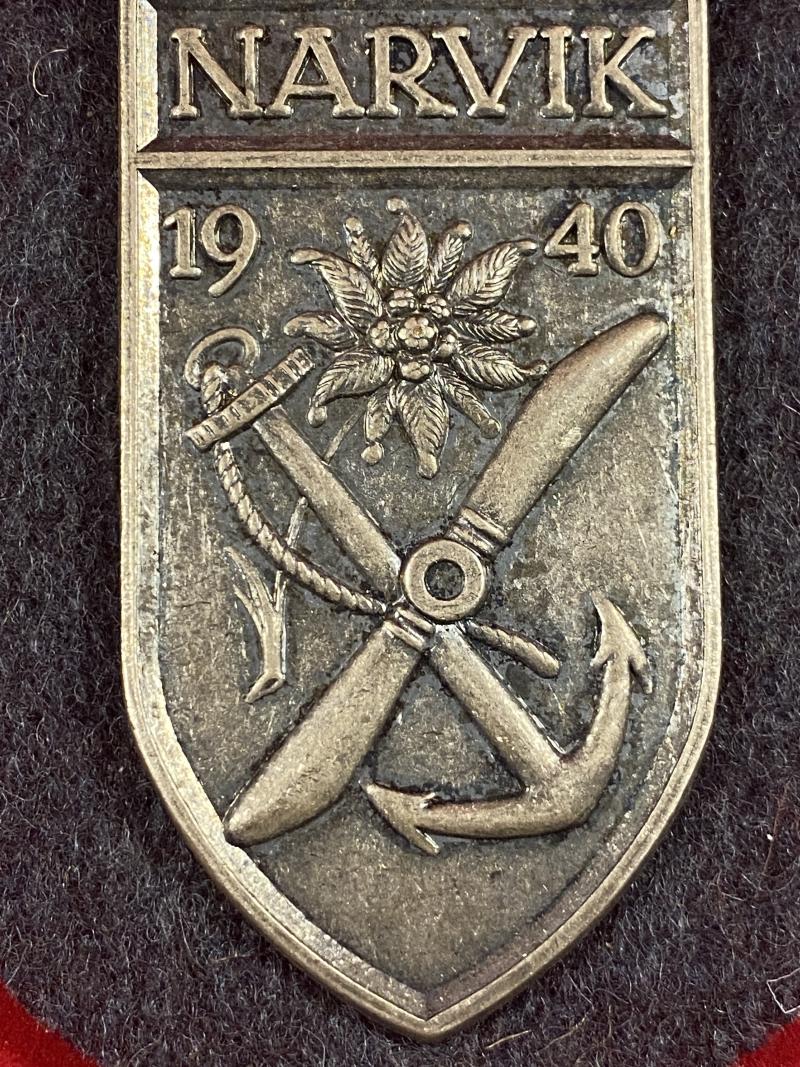 BOAS Militaria | Quality Reproduction of a WW2 German Narvik Shield ...