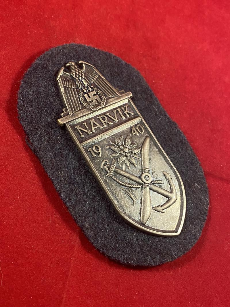 BOAS Militaria | Quality Reproduction of a WW2 German Narvik Shield ...
