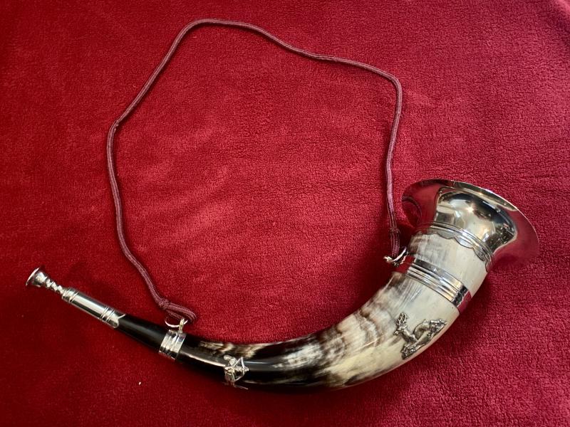 BOAS Militaria | Fine Antique Hunting Horn with Nickel Silver Mounts ...
