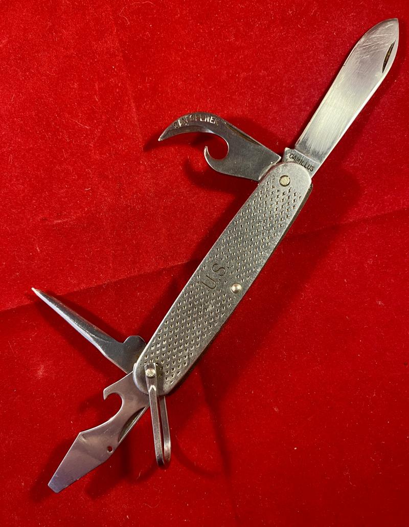 BOAS Militaria US Vietnam Era Military Survival Pocket Knife By