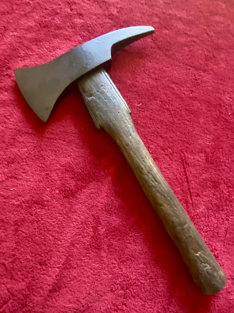 BOAS Militaria | Antique Firefighters Axe with Spike and Original Oak ...