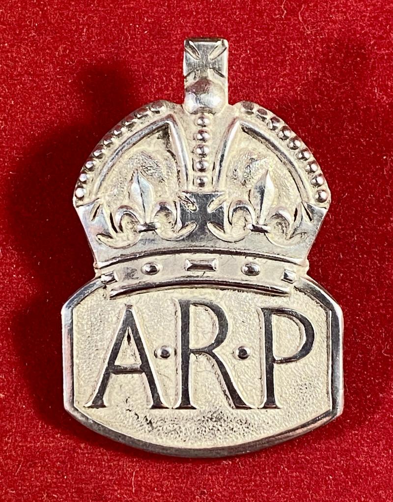 BOAS Militaria | WW2 English Hallmarked Silver Men’s ARP Lapel Badge ...