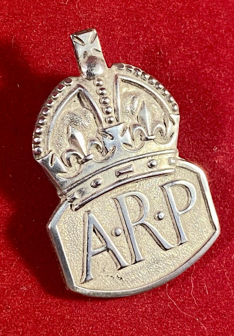 BOAS Militaria | WW2 English Hallmarked Silver Men’s ARP Lapel Badge ...